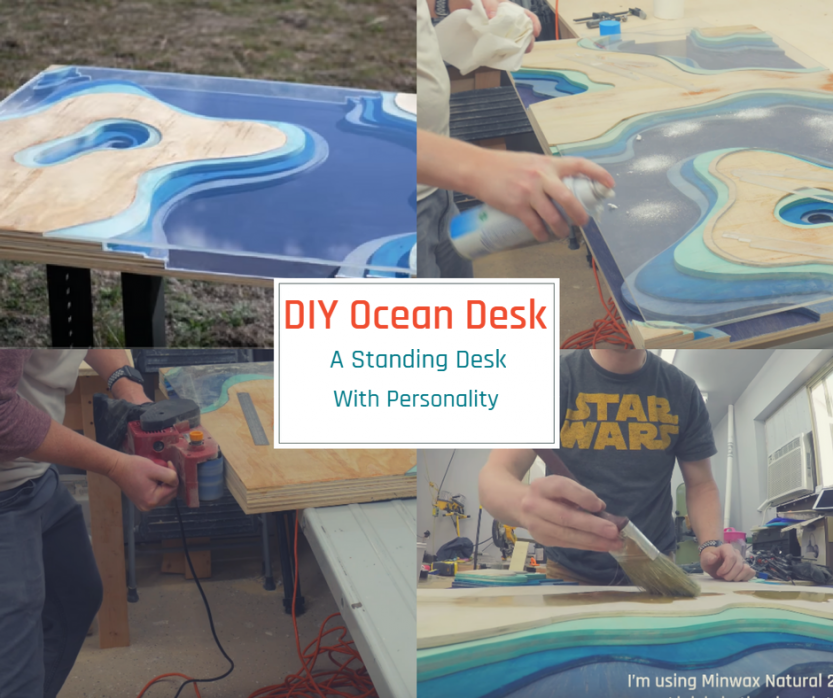 DIY Ocean Desk – A Standing Desk with Personality – LRN2DIY