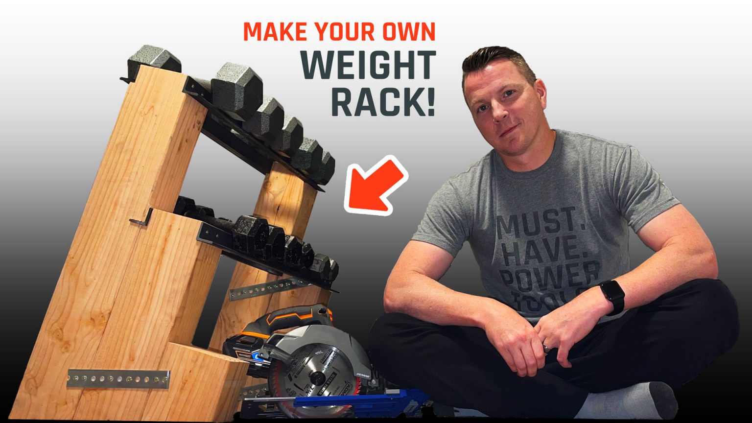 DIY Weight Rack for Dumbbells – LRN2DIY